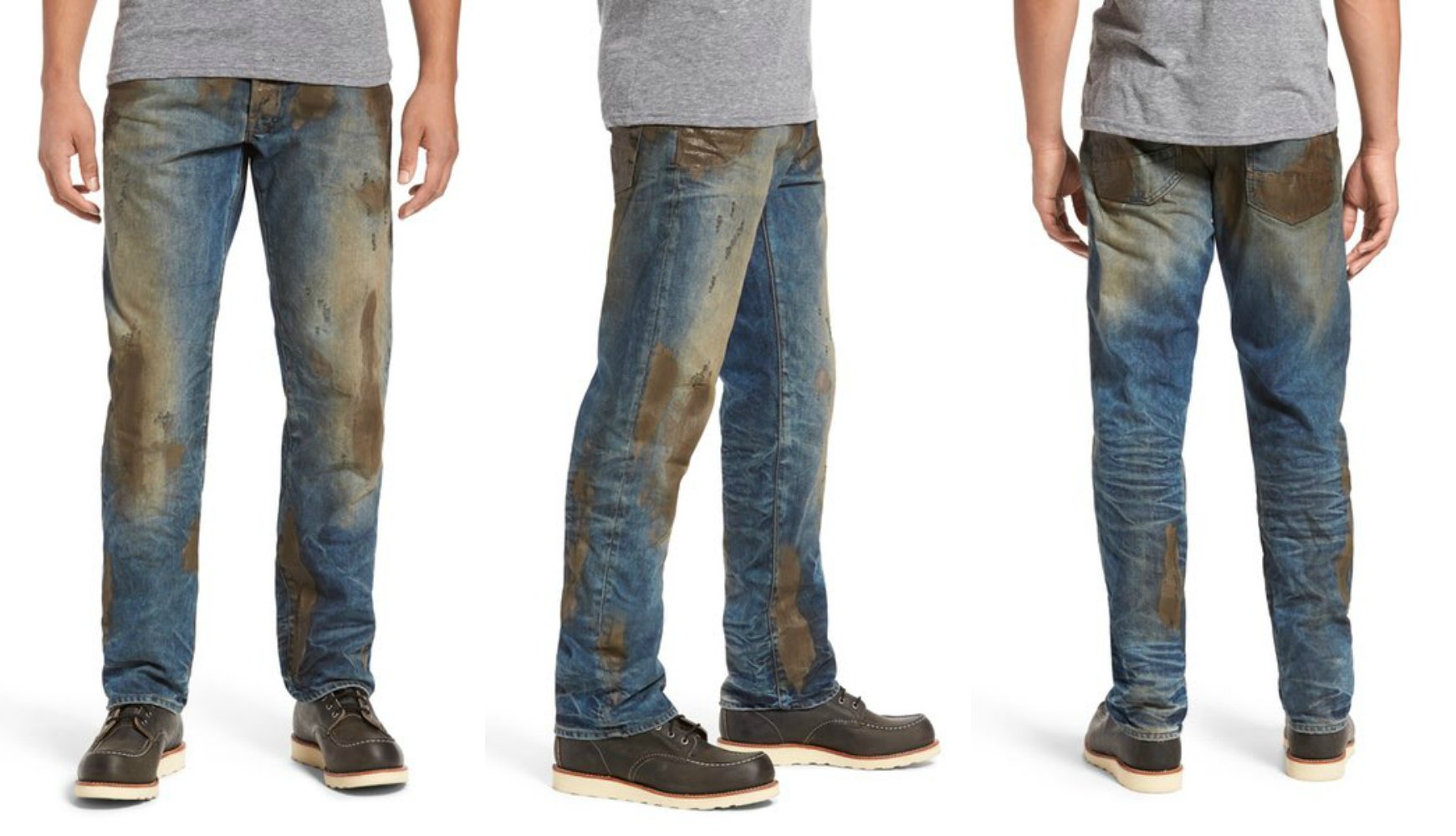 Jeans with Fake Mud Are Now A Fashion And The World Is Tripping Over It!