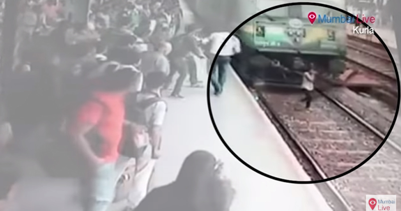 Shocking Video: Girl Gets Run Over By A Train, Yet Survived!