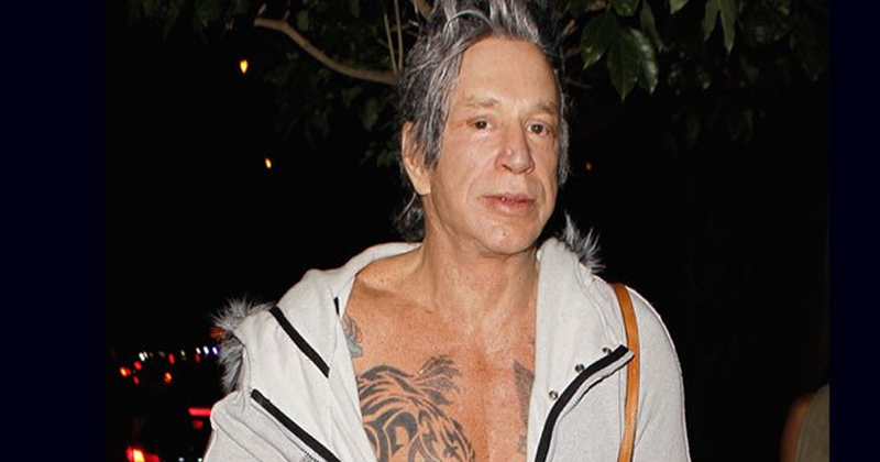 Mickey Rourke Looks As Though A Disaster Struck Hollywood Unannounced