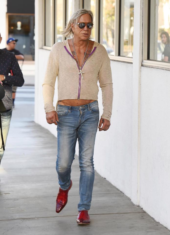 Mickey Rourke Looks As Though A Disaster Struck Hollywood Unannounced