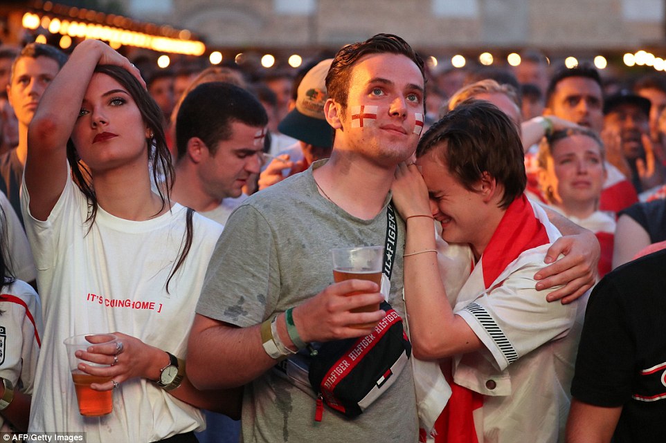 Drunk, upset, crestfallen England fans highlight the pain following ...