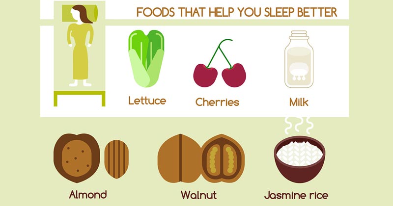 Which are the foods that help you sleep better? Find out there