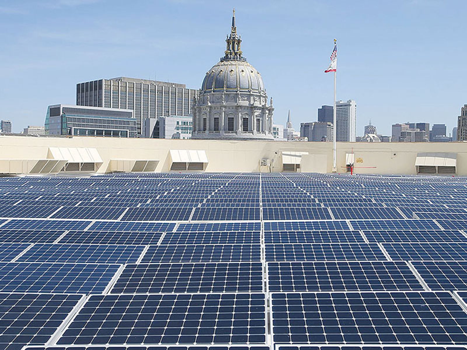 Some iconic or landmark buildings that use solar power around the world