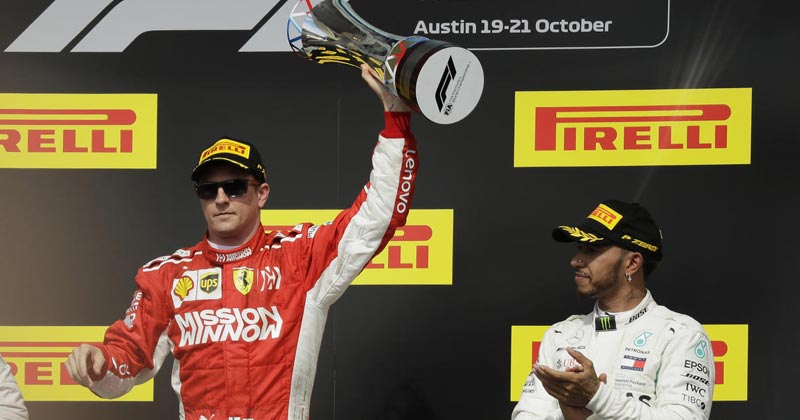 Kimi Raikkonen Keeps His Cool To Turn The Heat At Texas