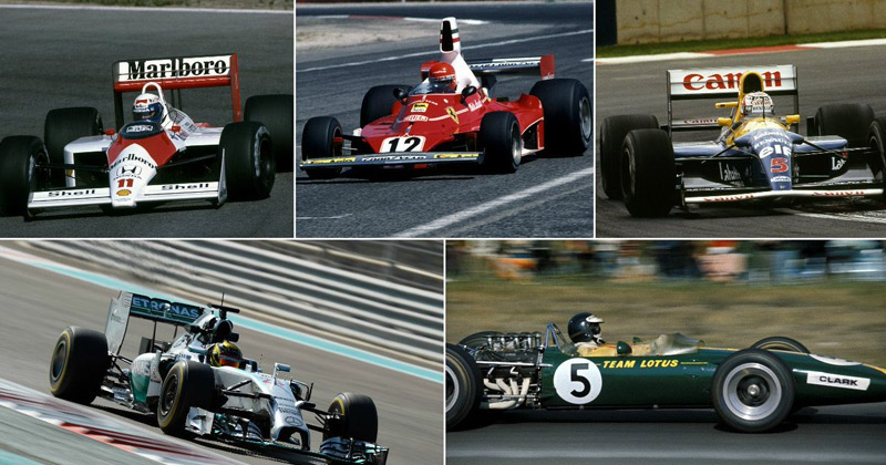 Are these the best looking F1 cars of all time? What's your verdict?
