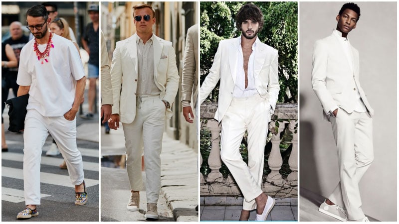 White Outfits For Men | All White Party Outfits For Guys